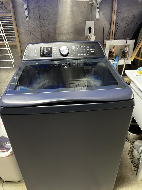 GE Profile 5.4-cu ft High Efficiency Agitator Top-Load Washer (Sapphire ...