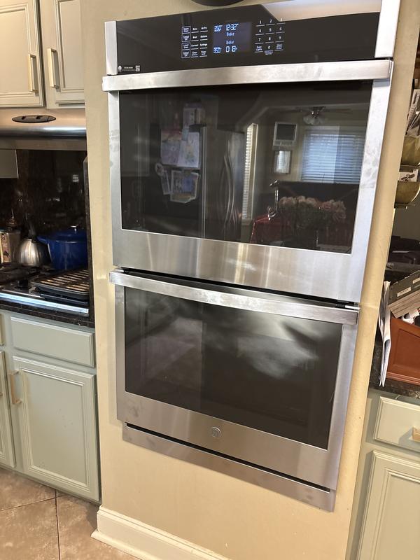 GE 30-in Smart Double Electric Wall Oven with Air Fry Single-fan ...