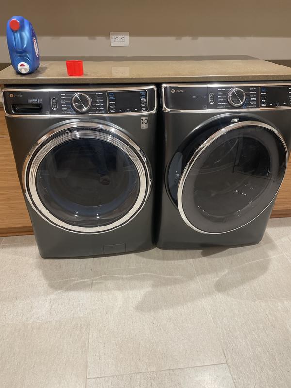 GE Profile 7.8-cu ft Stackable Steam Cycle Vented Smart Gas Dryer ...