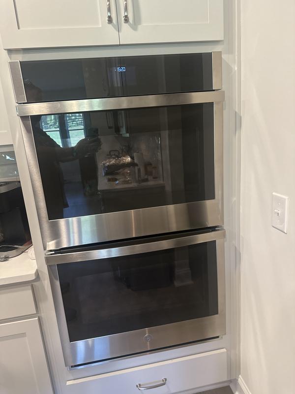 GE 30-in Smart Double Electric Wall Oven with Air Fry Single-fan ...