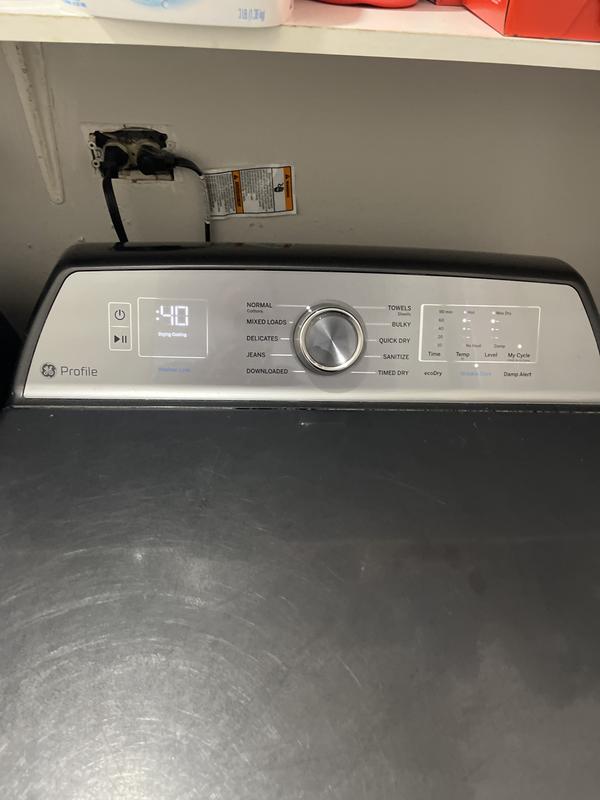 GE Profile 7.4-cu ft Vented Smart Gas Dryer (Diamond Gray) ENERGY STAR ...