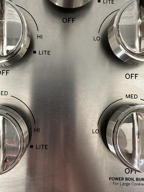 GE 36-in 5 Burners Black Gas Cooktop JGP3036DLBB at Lowes.com