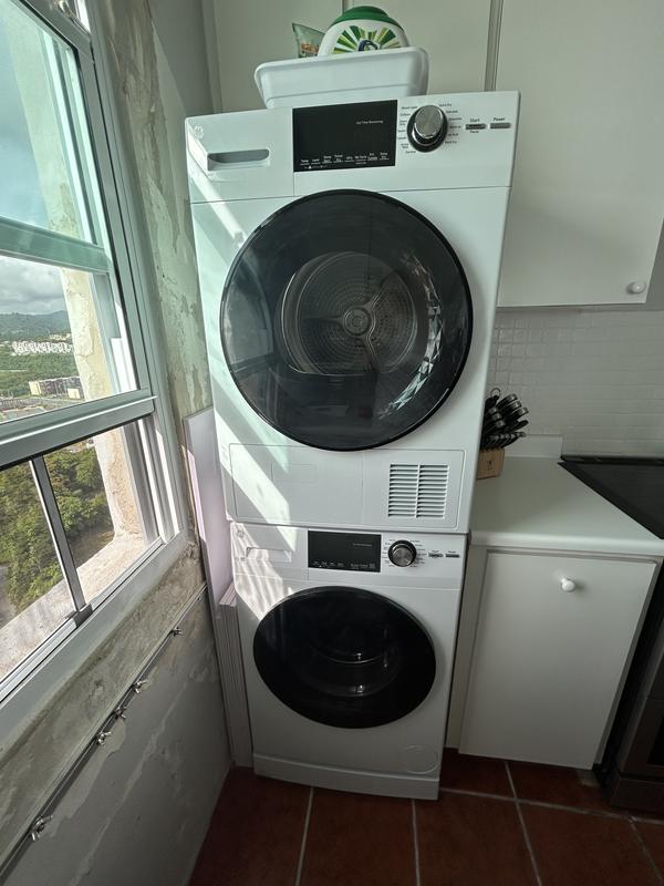 GE Compact High Efficiency Stackable Medium ( 2.4-cu ft ) Front Load ...