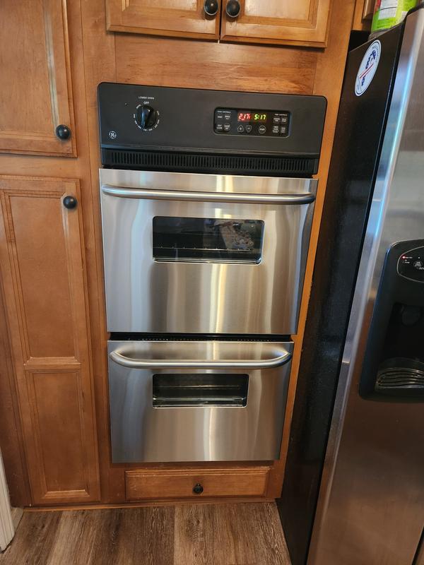 GE 24-in Double Electric Wall Oven Self-cleaning (Stainless Steel ...