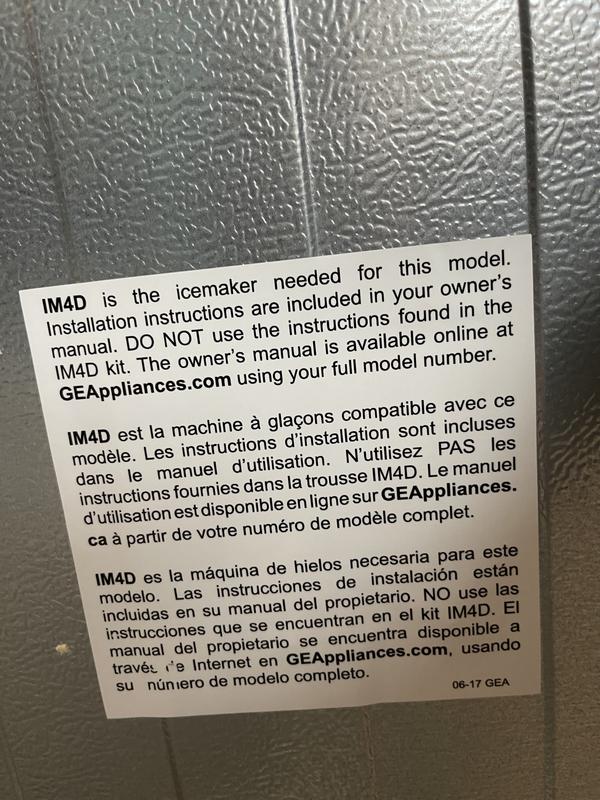 GE Top-freezer Refrigerator Ice Maker- White IM4D at Lowes.com