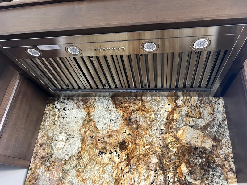 GE Profile 42-in Ducted 1220-CFM Stainless Steel Insert Under Cabinet ...