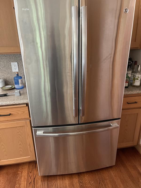 GE Profile Counter-depth 23.1-cu ft French Door Refrigerator with Ice ...