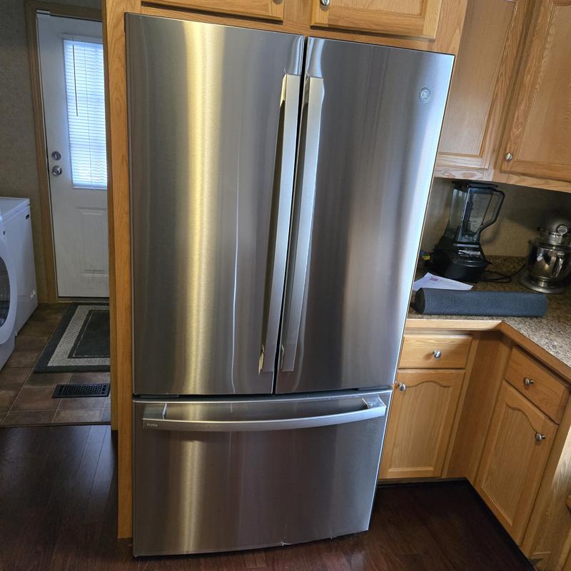 GE Profile Counter-depth 23.1-cu ft French Door Refrigerator with Ice ...