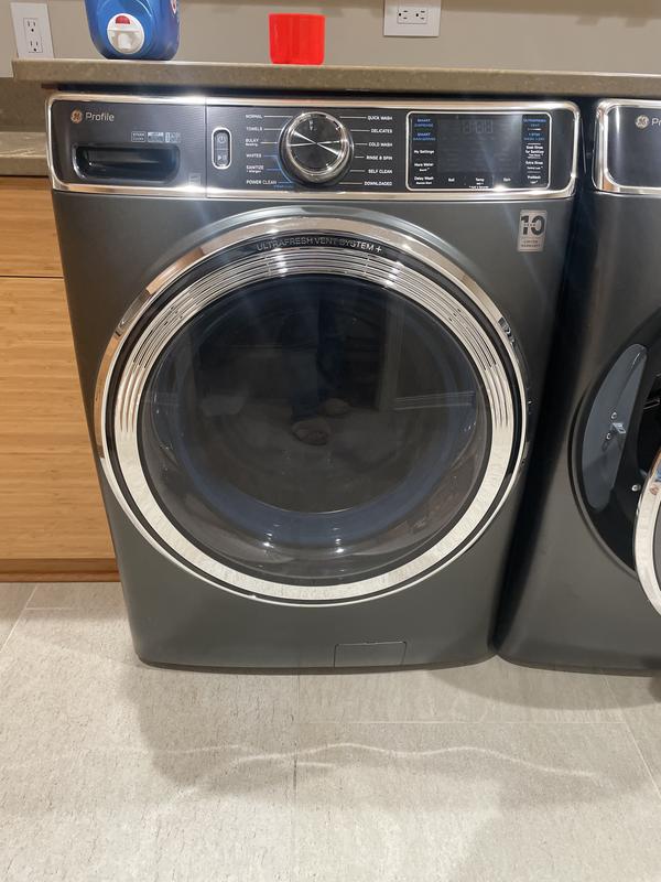 GE Profile 7.8-cu ft Stackable Steam Cycle Vented Smart Gas Dryer ...