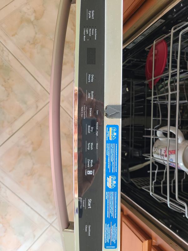 GE Dry Boost 24-in Top Control Built-In Dishwasher (Fingerprint ...