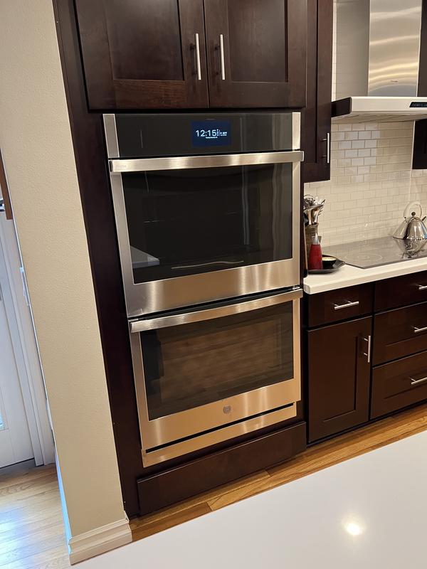 GE Profile 30-in Smart Double Electric Wall Oven with Air Fry Single ...