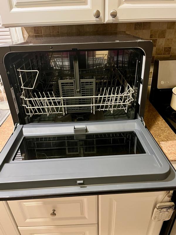 GE Profile 22-in Portable Countertop dishwasher ( Black ) 6 Place ...