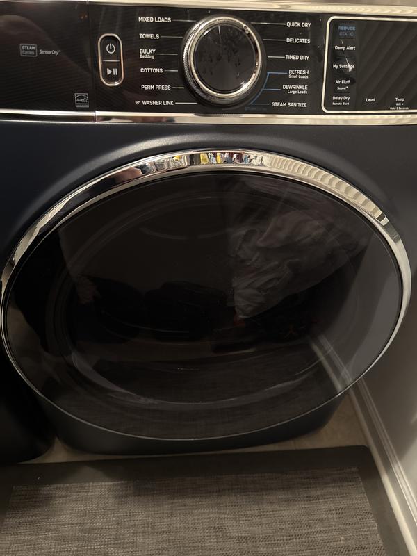 GE Profile 7.8-cu ft Stackable Steam Cycle Vented Smart Gas Dryer ...