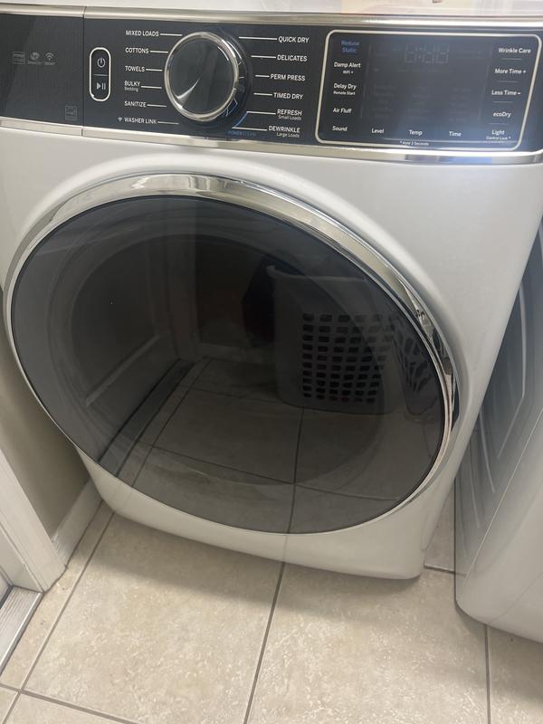 GE 7.8 cu ft Stackable Steam Cycle Electric Dryer Diamond Gray ENERGY STAR in the Electric Dryers department at Lowes