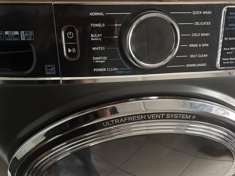 GE Profile UltraFresh Vent System 5.5-cu ft Stackable Steam Cycle Smart ...