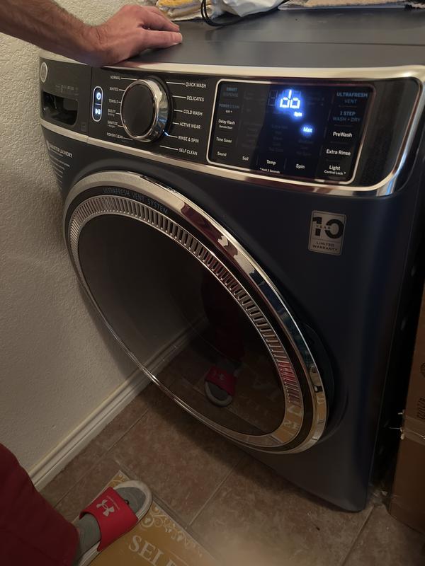 GE 7.8 cu ft Stackable Steam Cycle Electric Dryer Diamond Gray ENERGY STAR in the Electric Dryers department at Lowes
