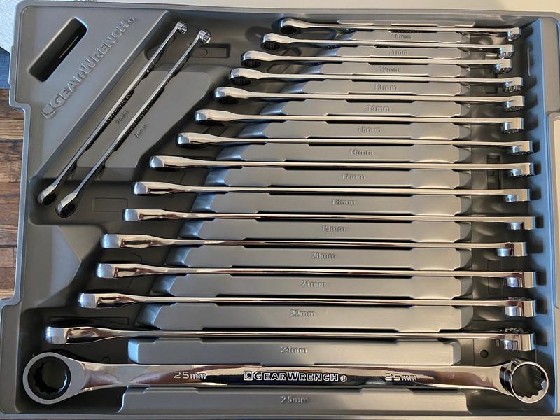 Gearwrench double box end wrench set store