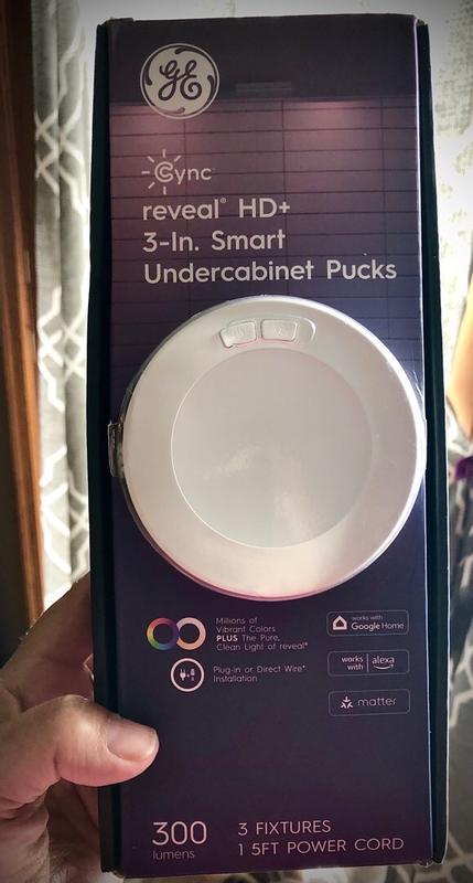 GE 3-Pack Color Changing LED Smart Puck Light 93131317 at Lowes.com