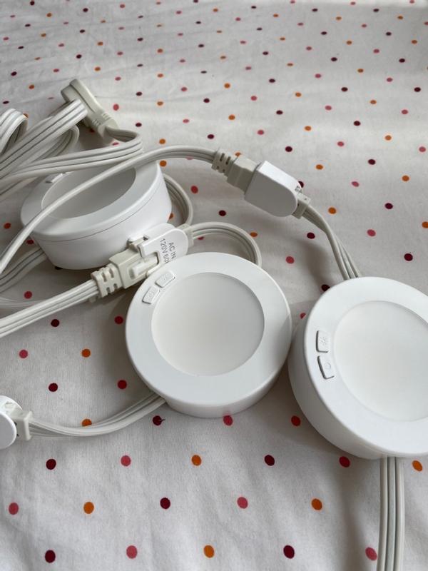 GE 3-Pack Color Changing LED Smart Puck Light 93131317 at Lowes.com