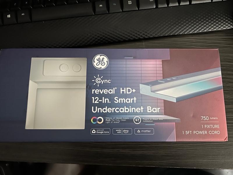 GE Cync Reveal HD+ Undercabinet Smart Hardwired/Plug-In 18-in Smart ...