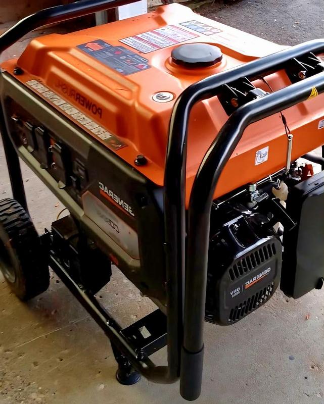 Generac 10,000/8,000-Watt Gasoline Powered GP8000E Portable Generator ...