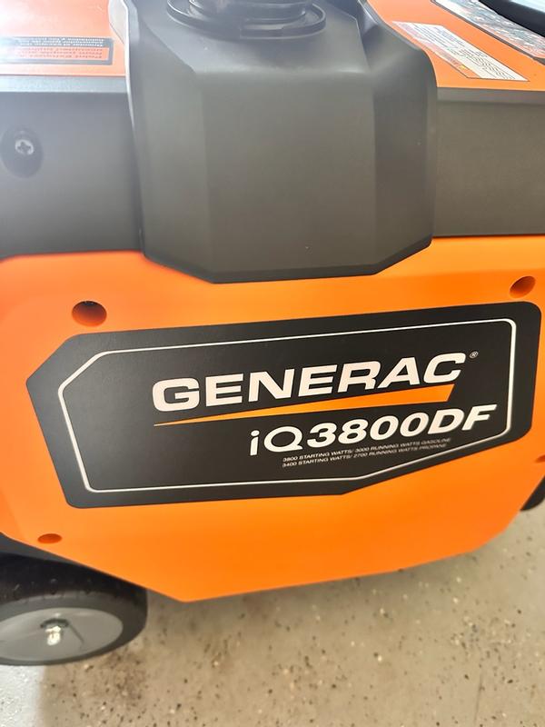 Generac IQ Series 3500-Watt Single Fuel (Gasoline) Inverter Generator ...