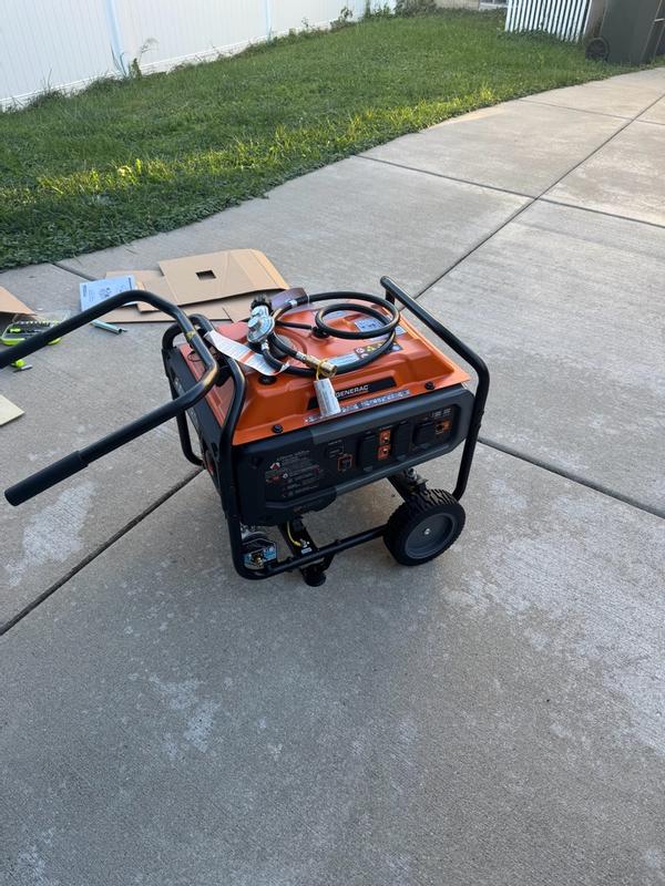 Generac 12500 / 9500 -Watt Tri fuel Portable Generator in the Portable ...