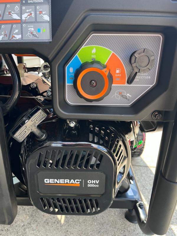 Generac 49 State 12500 / 9500 -Watt Tri fuel Portable Generator in the ...