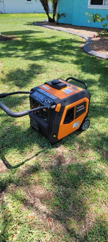 Generac iQ Series 3500 -Watt Single Fuel (Gasoline) Inverter Generator ...