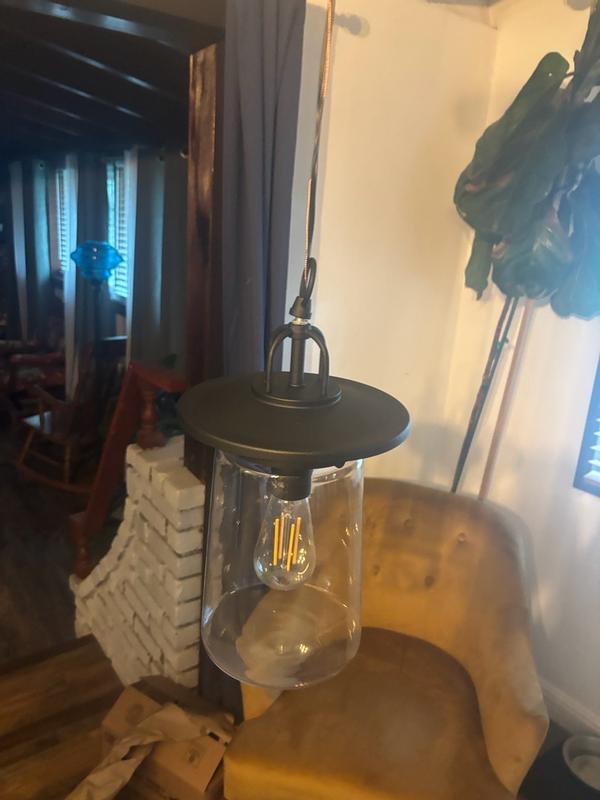 Generation Lighting Tybee 1-Light 16-in H Black Outdoor Wall Light 6208901-12 at Lowes.com