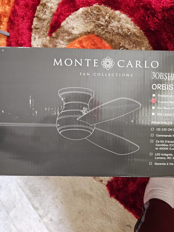 Generation Lighting Orbis 52 LED 52-in Midnight Black LED Indoor ...