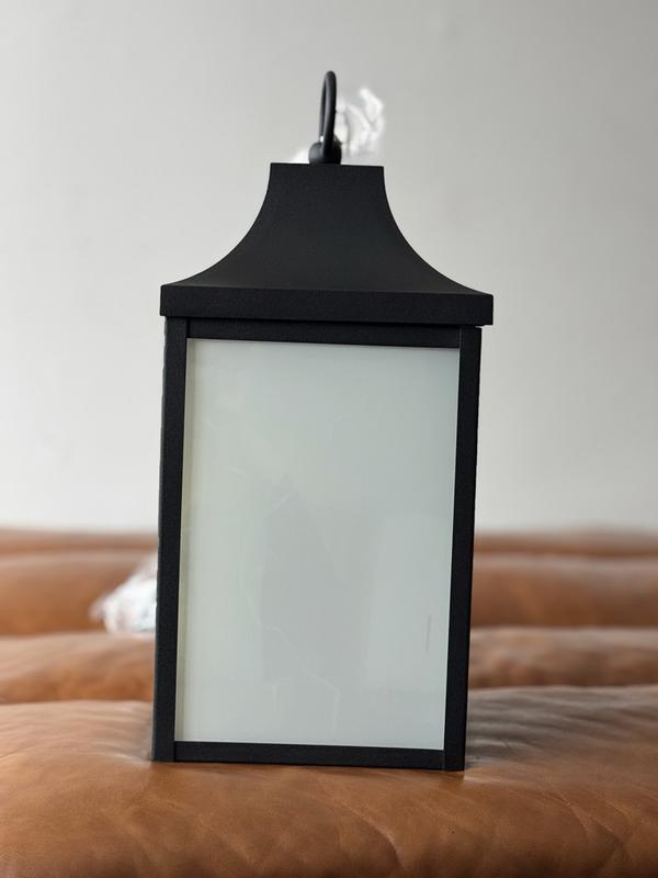 Generation Lighting Say brook 1 -Light Textured Black Traditional Clear ...