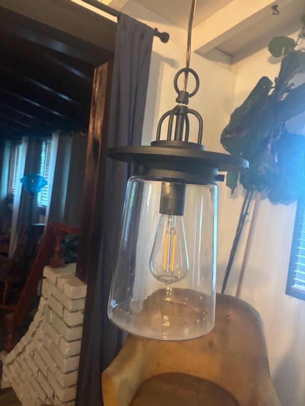 Generation Lighting Tybee 1-Light 16-in H Black Outdoor Wall Light 6208901-12 at Lowes.com