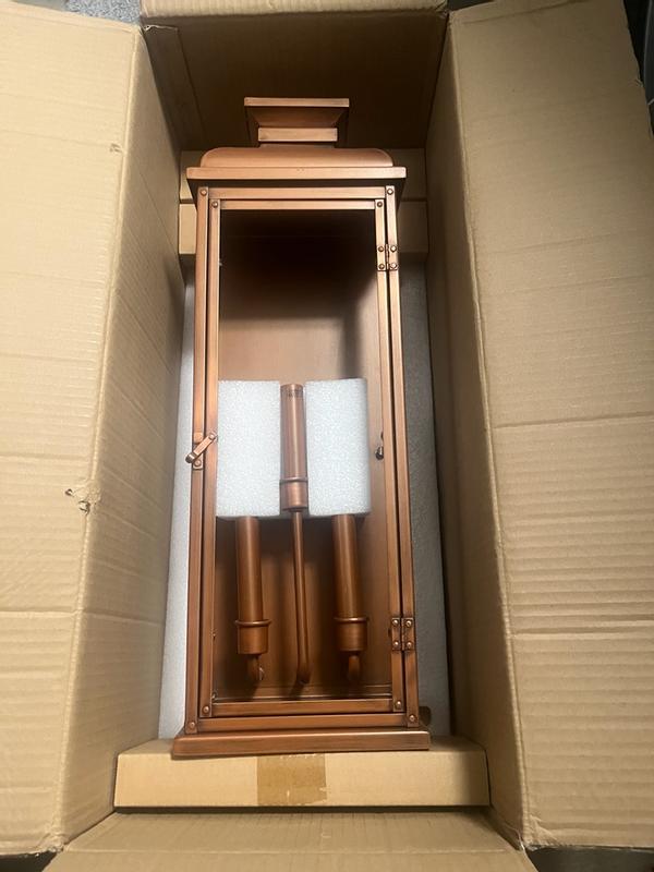 Generation Lighting Pediment 3 -Light 23.88-in H Black Hardwired ...