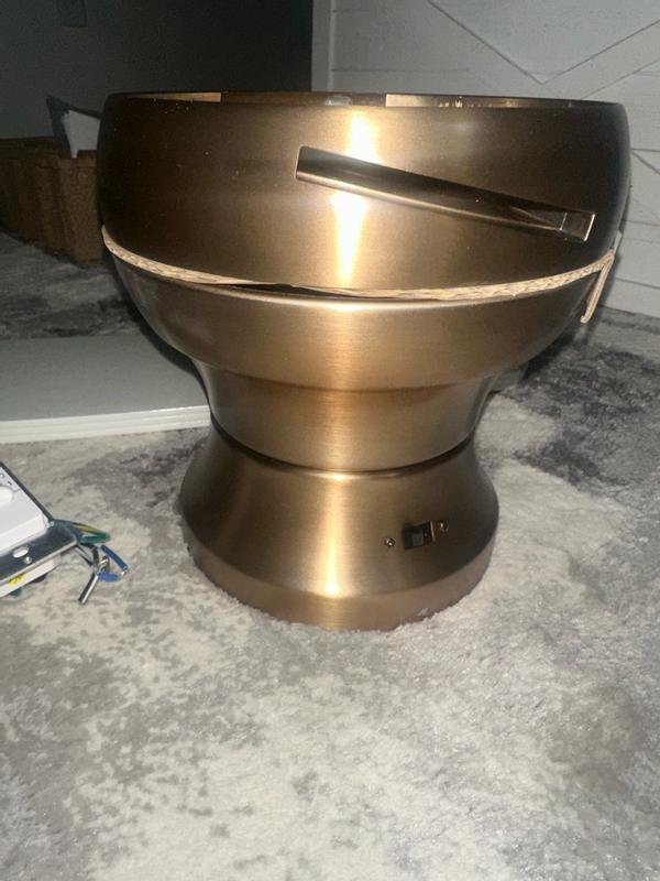 Generation Lighting Orbis 52 Hugger LED 52-in Satin Brass with Matte ...