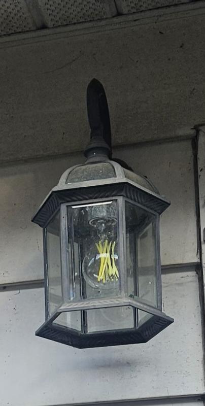 Generation Lighting New Castle 1-Light 8.25-in H Antique Nickel Outdoor Wall Light 8592-965 at ...