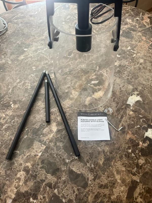 Scott Living Crofton 1 -Light Midnight Black Modern/contemporary Clear ...