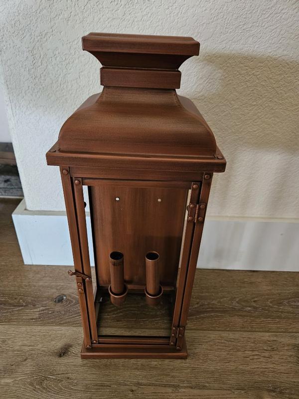 Generation Lighting Pediment 2-Light 18.125-in H Black Outdoor Wall ...