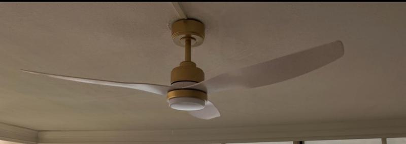 Generation Lighting Orbis 52 Hugger LED 52-in Satin Brass with Matte ...