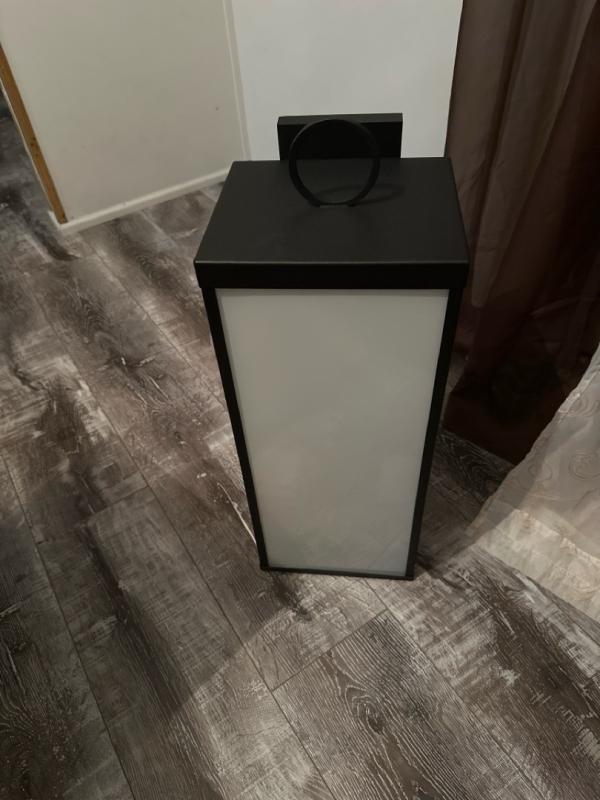 Scott Living Howell 1 -Light 24.25-in H Black Hardwired Outdoor Wall ...