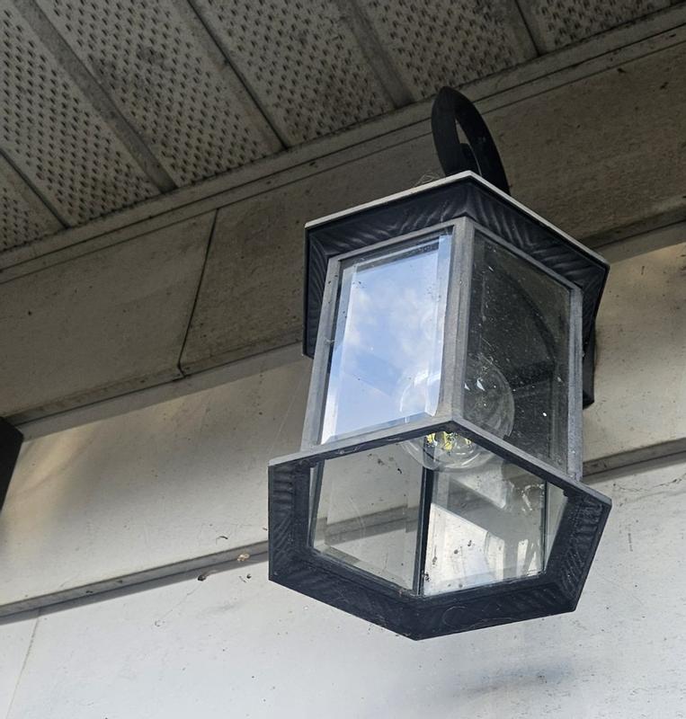 Generation Lighting New Castle 1-Light 8.25-in H Antique Nickel Outdoor Wall Light 8592-965 at ...