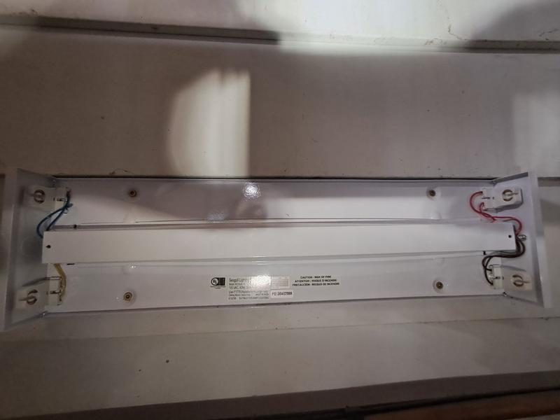 Generation Lighting Drop Lens 2-Light Gloss White Fluorescent Flush ...