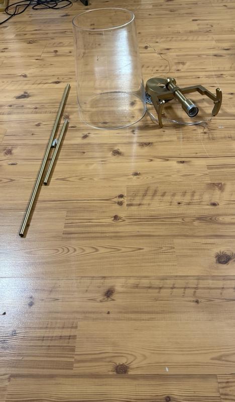 Scott Living Crofton 1 -Light Brushed Nickel Modern/contemporary Clear ...