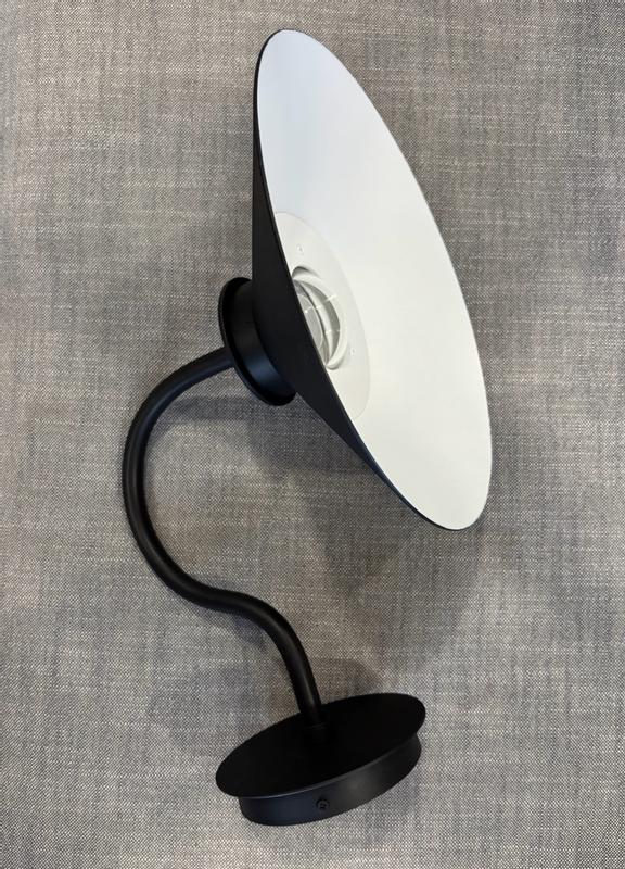 Generation Lighting Modern Barn Light 10.5-in H Black Hardwired Dark ...