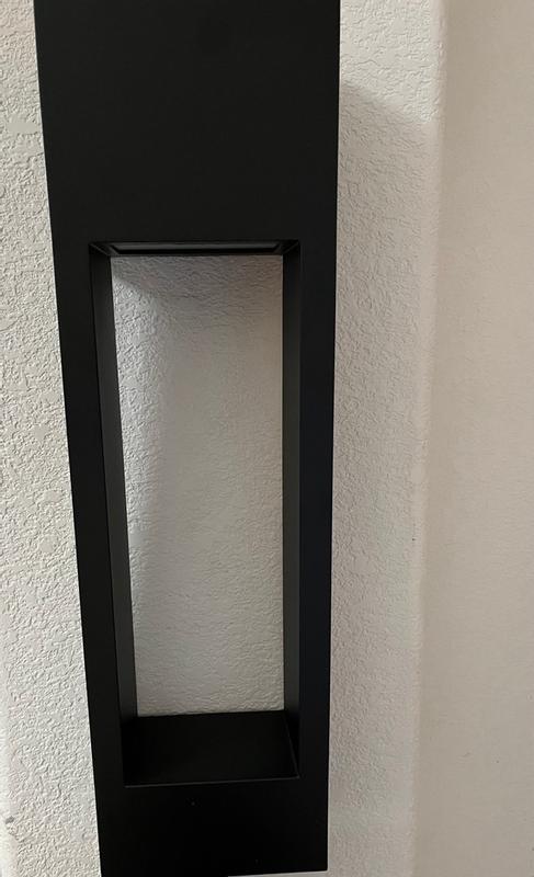 Generation Lighting Testa 2-Light 24-in H Black Integrated LED Outdoor ...
