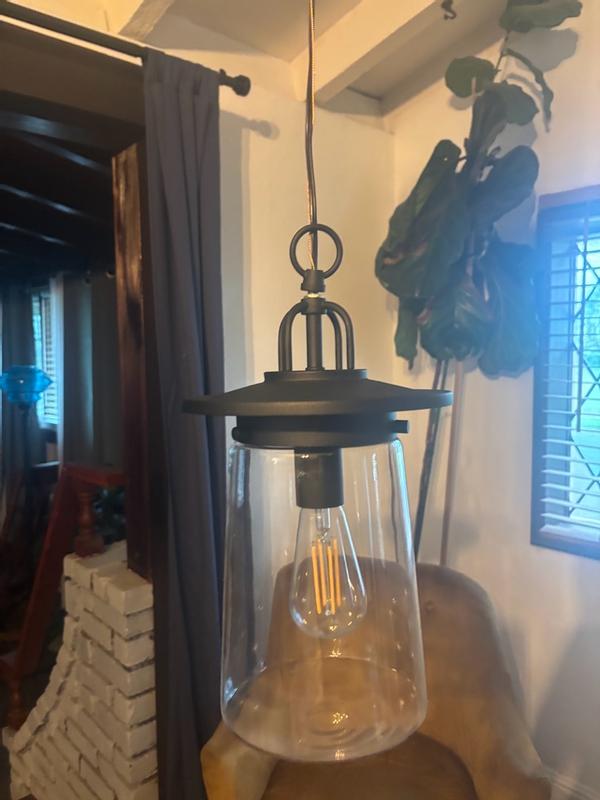 Generation Lighting Tybee 1-Light 16-in H Black Outdoor Wall Light 6208901-12 at Lowes.com