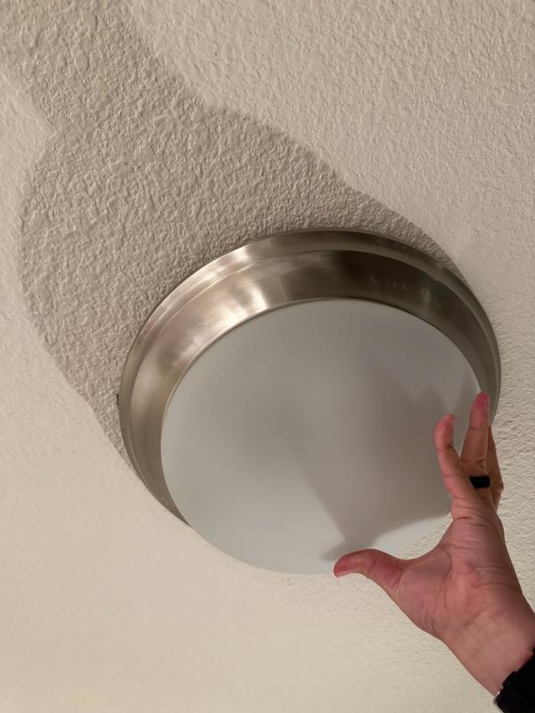 Generation Lighting Nash 2-Light Satin White Flush Mount Light ENERGY ...