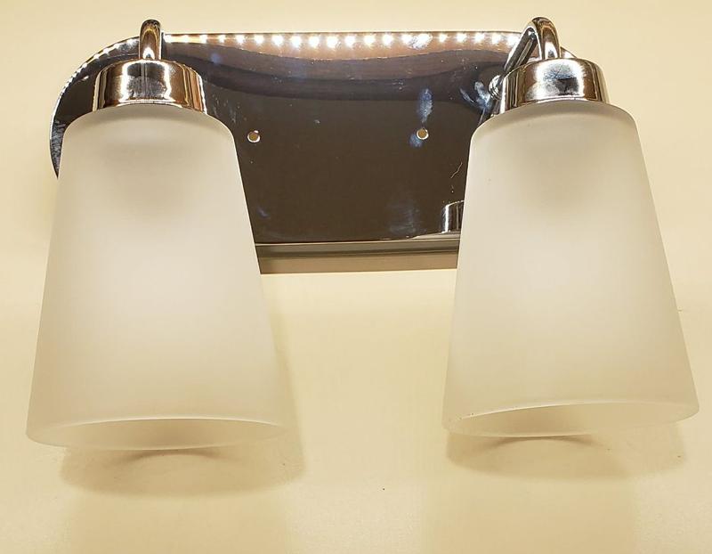 Generation Lighting Kerrville 12-in 2-Light Brushed Nickel LED ...