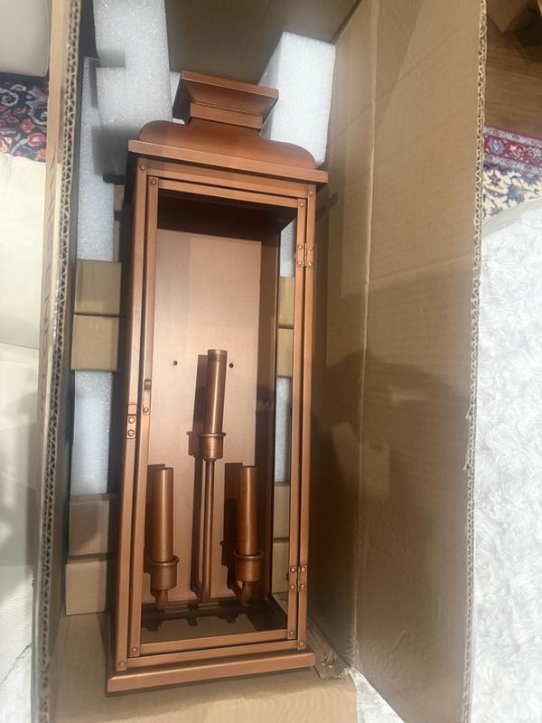 Generation Lighting Pediment 3 -Light 23.88-in H Black Hardwired ...