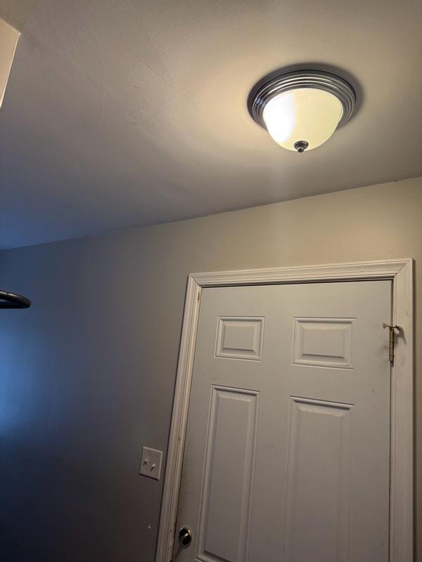 Generation Lighting Geary 10.5-in Satin Brass Indoor 1 -Light Flush ...